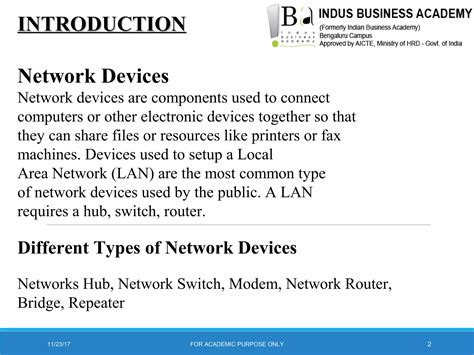 Network Devices Ppt