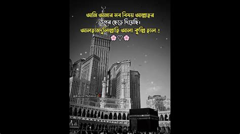 আমি আমার সবকিছু আল্লাহর উপর ছেড়ে দিয়েছি 🥀🥰 আলহামদুলিল্লাহ আল্লা কুল্লি হাল ইসলামিক