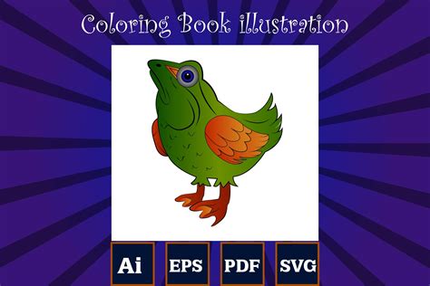 Funny Frog And Cock Illustration For Kid Graphic By Saifulart Creative Fabrica