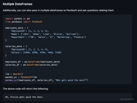 PandasAI让Python Pandas库学会说人话Pandas作为第三方开源的Python库也是Python 掘金