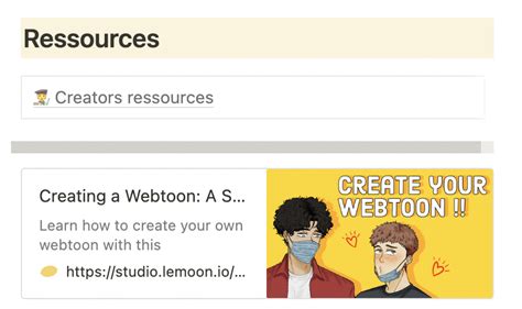 Mod Le Notion Personal Webtoon Dashboard
