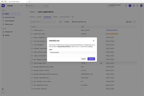 kafka topic configuration log retention