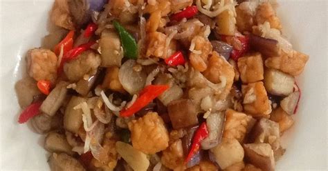 Resep Tumis Terong Tempe Teri Oleh Yunda Cookpad