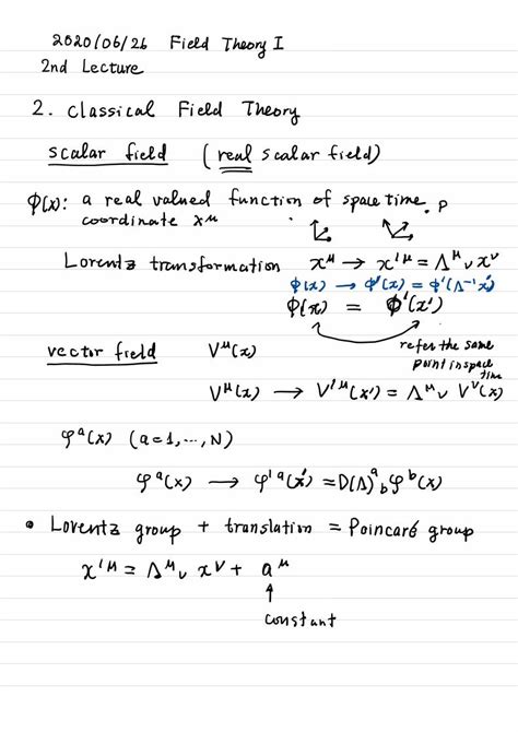 Pdf Groupsitoqft1 20202pdf20200626 Field Theory I 2nd Lecture 2