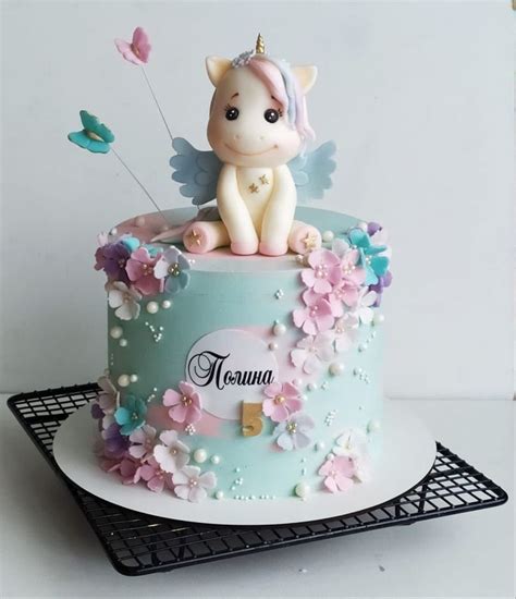 Cute Unicorn Cake Designs Pink Cake With Unicorn Butterflies Artofit