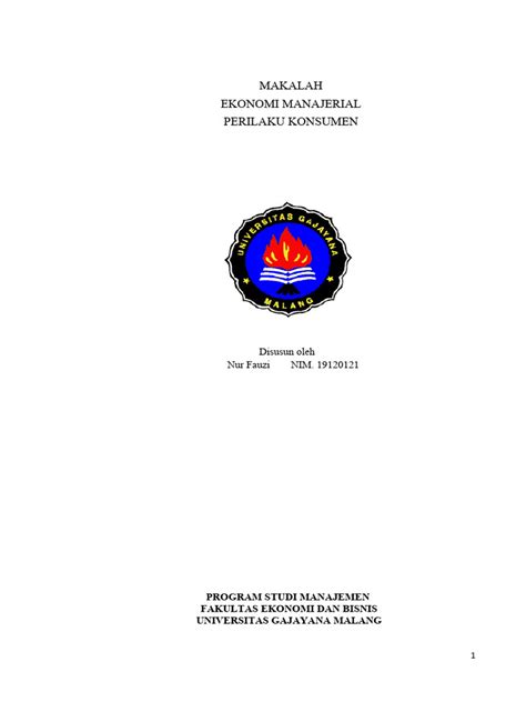 Nur Fauzi 19120121 Ekonomi Manajerial Pdf