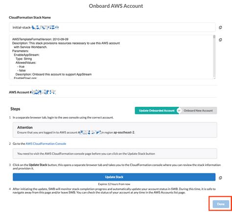 Bug Minor Done Button Disabled When Updating Onboarded Accounts
