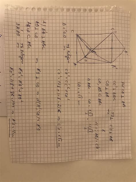 Fie Abcabc O Prisma Triunghiulara Regulata Dreapta Cu Ab 12cm Si Aa