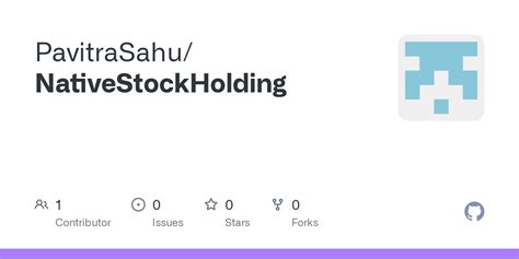 GitHub PavitraSahu NativeStockHolding