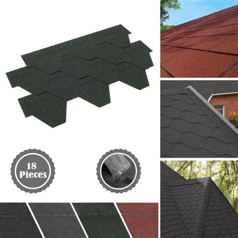 2 6SQM ROOFING FELT Tiles Shingles Shed Roof Tiles Asphalt Shingle Self