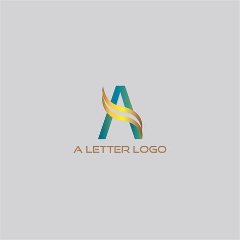 Un Logotipo De Letra Con Fondo Blanco Vector Premium