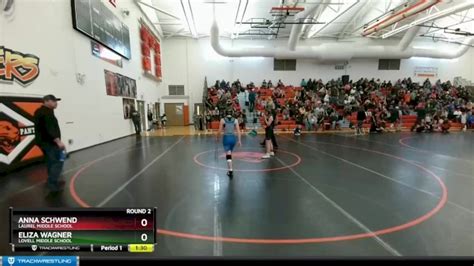 96 105 Lbs Round 2 Anna Schwend Laurel Middle School Vs Eliza Wagner
