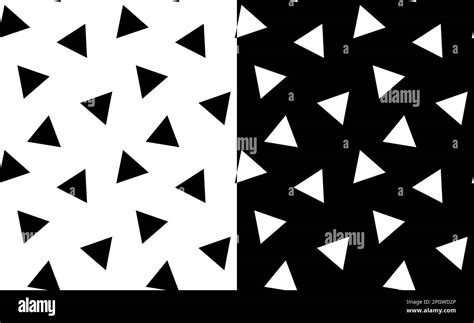 Triangle Simple Seamless Pattern Vector Geometry Illustration Stock