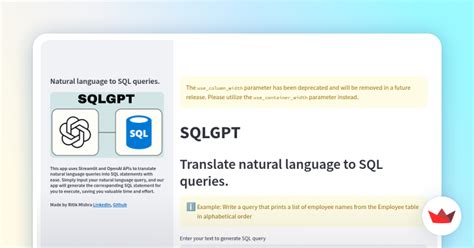 Ritik Mishra On Linkedin Sqlgpt