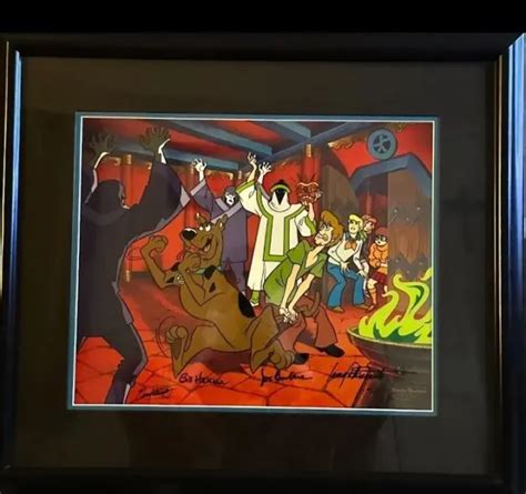 Framed And Signed Scooby Doo Mystery Mask Mix Up Limited Edition £667