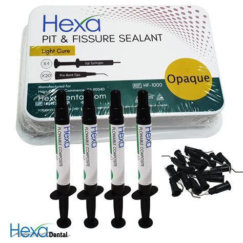 Pit And Fissure Sealant Light Cure 4 Pk Hexa Dental Hexa Dental