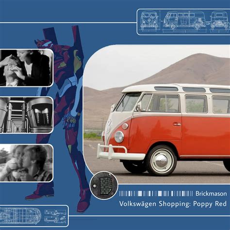 Volksw ä gen Shopping Poppy Red Brickmason B O G U S COLLECTIVE