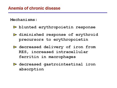 Anemia Cbc Retic Count Hypoproliferative Retics Normal Or