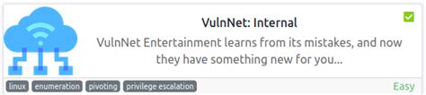 Tryhackme Vulnet Internal