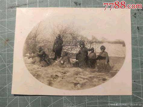 民国时期，侵华日本軍陆軍讨伐作战中银盐老照片一张，811老照片派大星和本株式会社【7788收藏收藏热线】