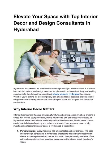 Ppt Elevate Your Space With Top Interior Decor And Design Consultants
