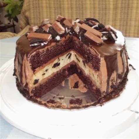 REQUETEBUENOS Oreo Nutella Cheese And Choco Kit Kat Cake