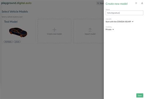 create hello world prototype digital auto playground documentation