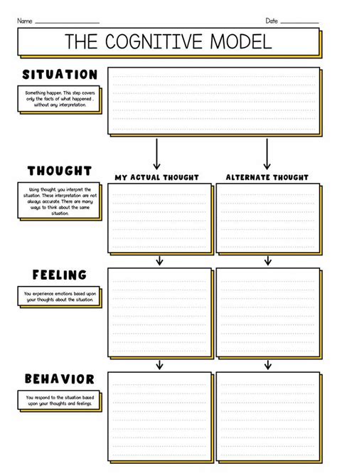 17 Cognitive Behavioral Thought Worksheets Artofit