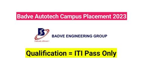 Badve Autotech Campus Placement 2023