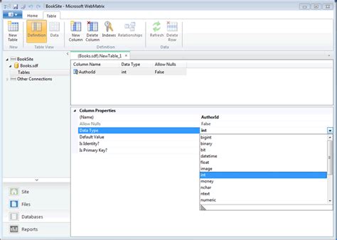 Webmatrix A First Application