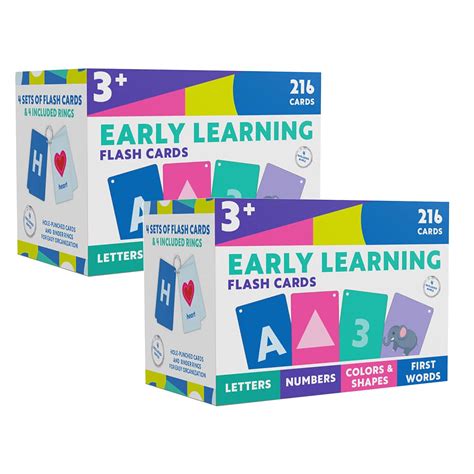 Early Learning Flash Cards 4 Per Set 2 Sets Michaels