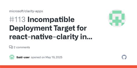 Incompatible Deployment Target For React Native Clarity In Cocoapods · Issue 113 · Microsoft