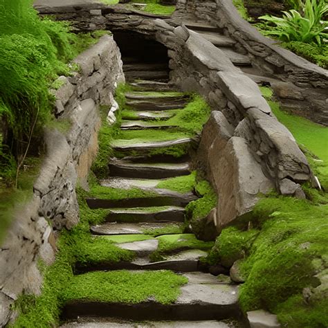 3d Scene Small Stone Paths · Creative Fabrica