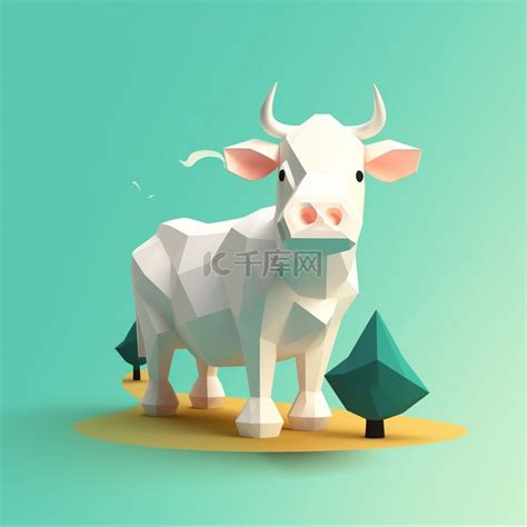 卡通3d可爱动物元素牛素材图片免费下载 千库网