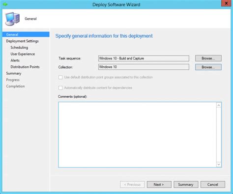 Windows 10 Deployment Create Sccm Windows 10 Build And Capture Task Sequence