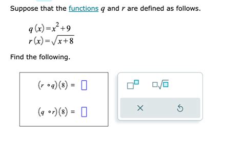 Solved Suppose That The Functions Q And R Are Defined As