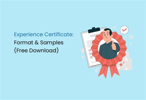Experience Certificate Format In Word And Pdf Download Templates