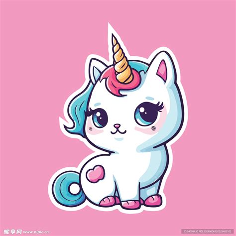 卡通独角兽设计图广告设计广告设计设计图库昵图网
