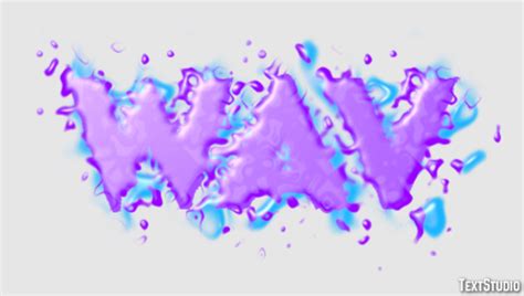 Wav Spectacular Splash Text Effect Generator