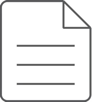 Outline Icon Text File Format Office Linear Outline Vector Office