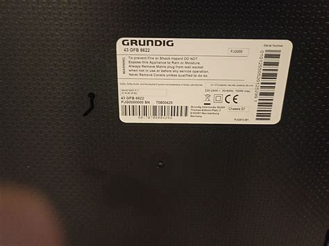 Grundig LED TV 43 GFB 6622, 43 Zoll Fernseher | eBay