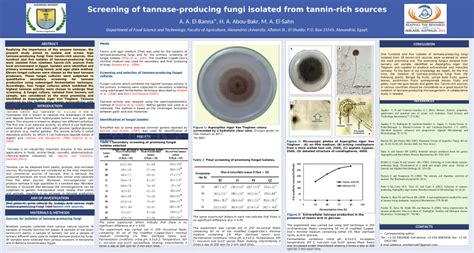 Pdf Screening Of Tannase Producing Fungi Isolated From Tannin Rich Sources