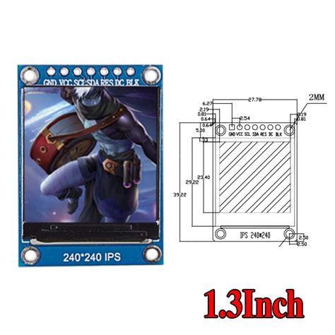 TFT Display Inch IPS P SPI HD K Full Color LCD Module ST ST Drive
