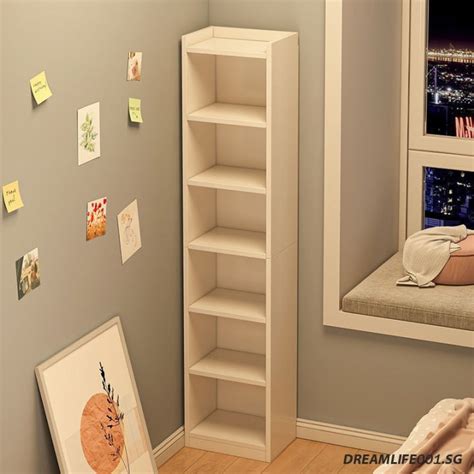 【insu8shi】wooden Book Shelf Cabinet Furniture Storage Shelf Narrow