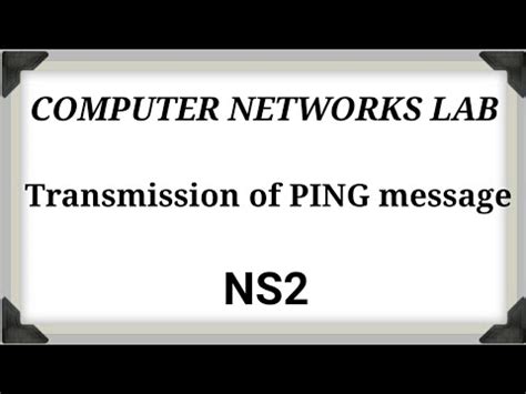 Computer Network Lab VTU Program 2 Transmission Of Ping Messages