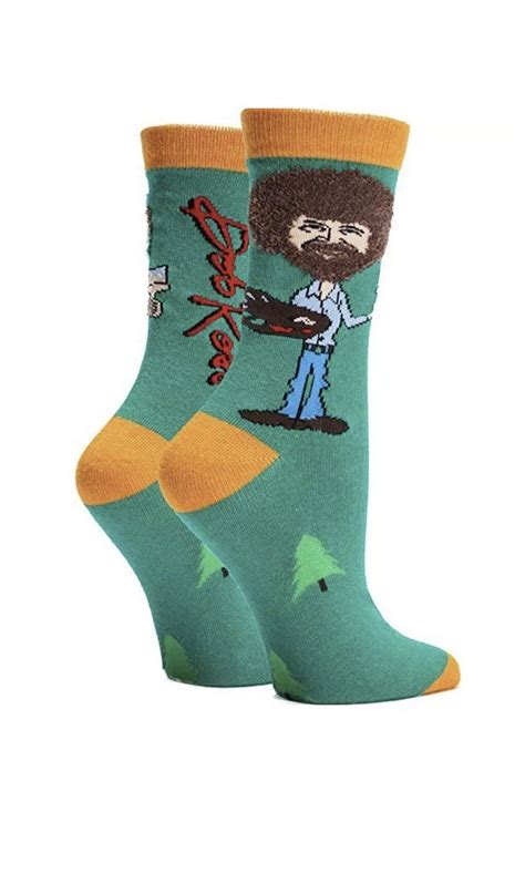 Bob Ross Ladies ‘true Bob Ross Socks Oooh Yeah Brand Bob Ross Fun