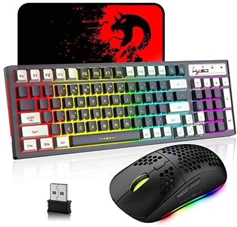 Mafiti Rk101 Computer Keyboard Mouse Combo Wired Rgb Backlit Usb Keyboard For Pc Mac Laptop