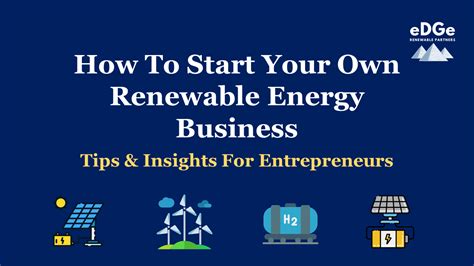 How To Start Your Own Renewable Energy Business With A Limited Budget