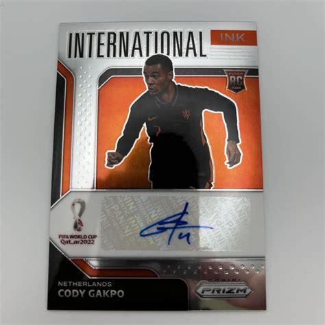 コーディガクポ Cody Gakpo 直筆 サインカード 2022 Panini Prizm Fifa World Cup Soccer