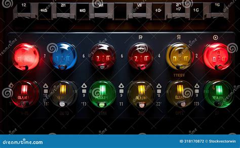 System Indicator Lights Stock Illustration Illustration Of Signal